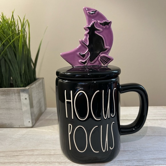 Rae Dunn | Dining | Rae Dunn Hocus Pocus Mug With Witch Flying Across ...